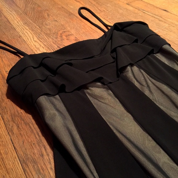 Maggy London | Dresses | Nwot Black Stripe Banded Evening Dress 8 ...