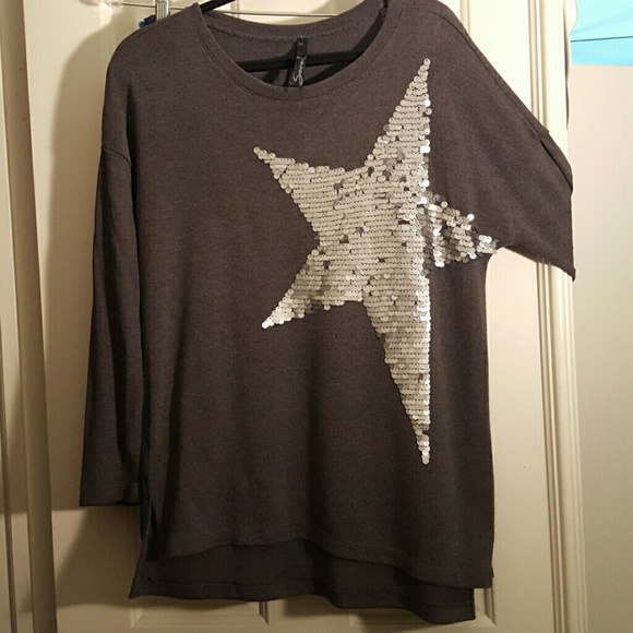 Seven7 | Sweaters | Great Sweater With Sequin Star On Front | Poshmark