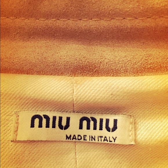 MUI MUI | Jackets & Coats | Mui Mui Leather Jacket Antique Style ...