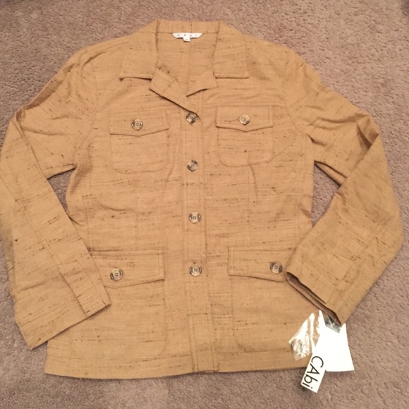 CAbi | Jackets & Coats | Cabi Safari Jacket Caramel Tan Size 6 958 ...