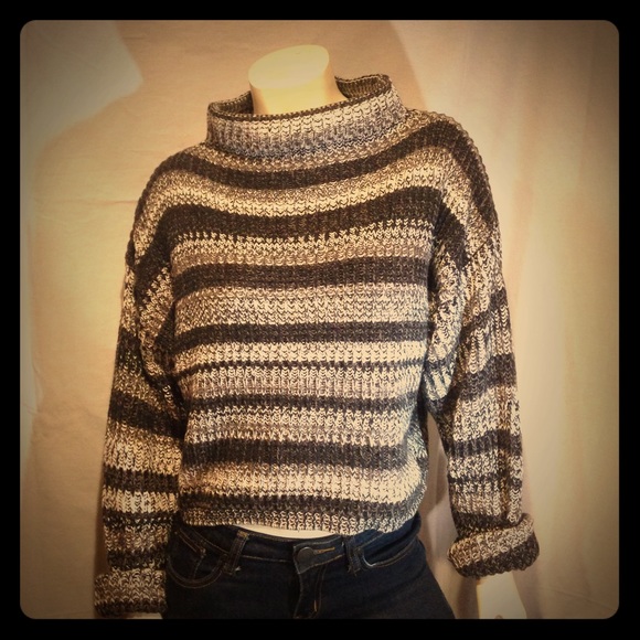 Express | Sweaters | Vintage Express Tricot Oversized Cropped Sweater ...