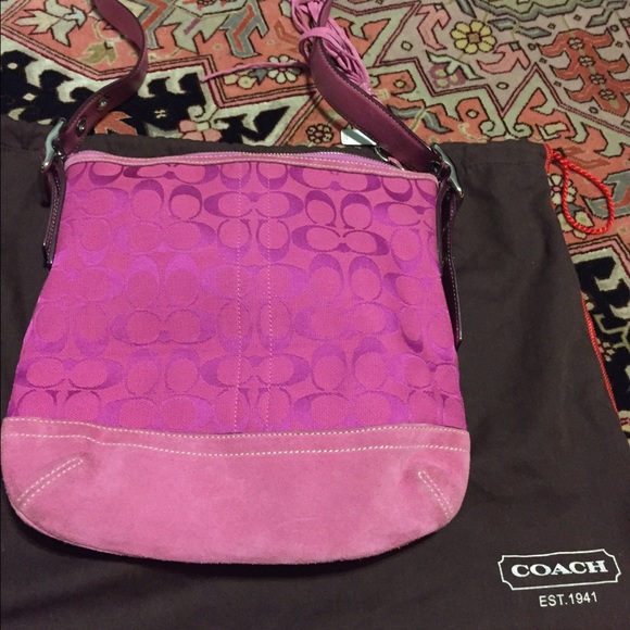 Coach | Bags | Coach Hot Pink Shoulder Bag | Poshmark