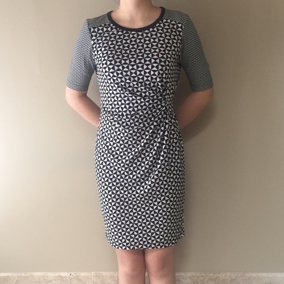 Just...Taylor | Dresses | Black And White Just Taylor Triangle Print ...