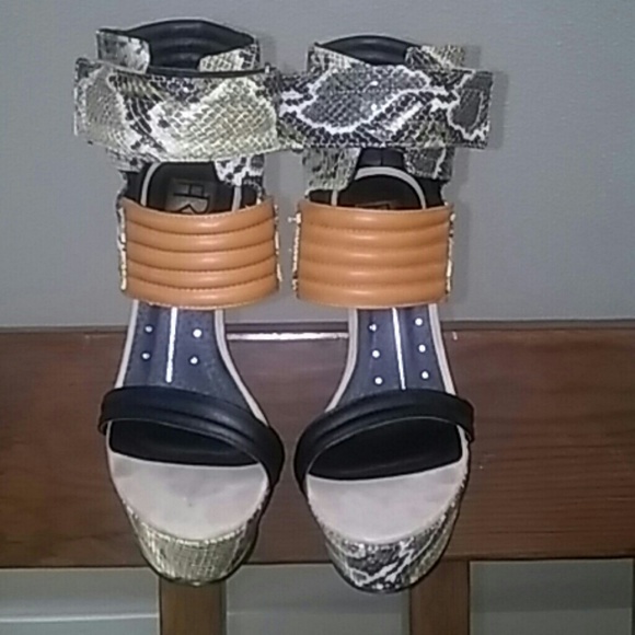 Shoes | Snake Skin Platform Heels | Poshmark