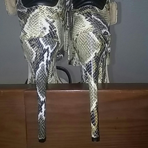Shoes | Snake Skin Platform Heels | Poshmark