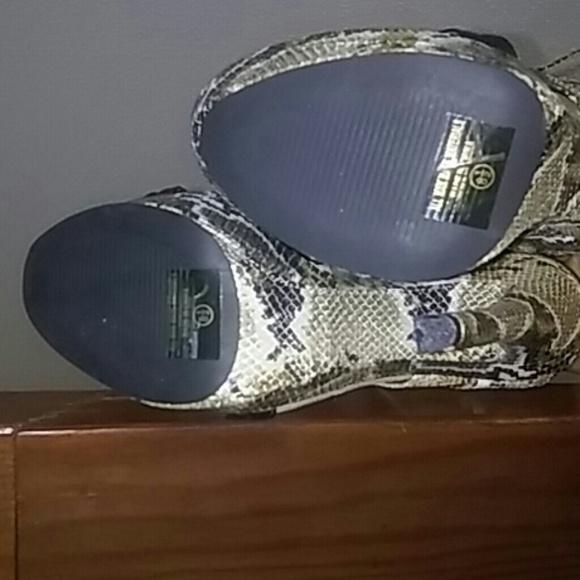 Shoes | Snake Skin Platform Heels | Poshmark