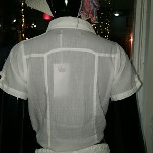 white cotton club | Tops | New White Cotton Club Chemise | Poshmark