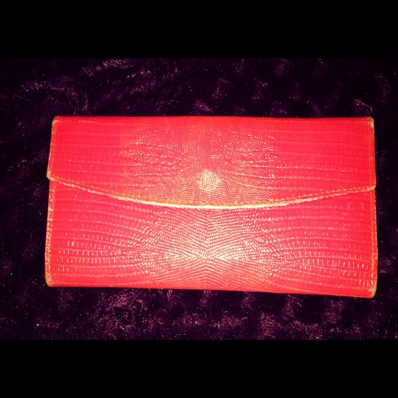 Michael Rome | Bags | Michael Rome Lizard Embossed Leather Wallet ...