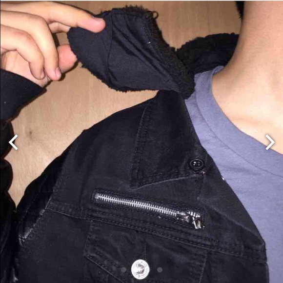 Xios | Jackets & Coats | Leather Jean Jacket Premium Xios | Poshmark