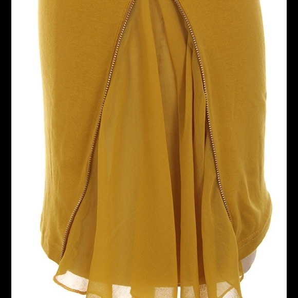 Tops | Side Zipper Chiffon Top | Poshmark