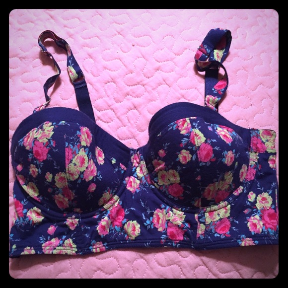 Splendid | Intimates & Sleepwear | Splendid Long Line Floral Bustier ...