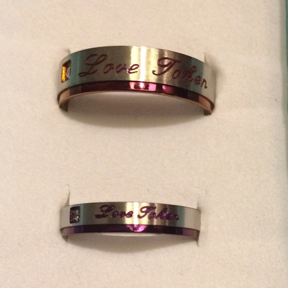 Jewelry | Stainless Steel Love Token Rings | Poshmark