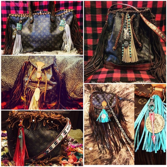 Louis Vuitton | Bags | Lv Customized With Hand Painted Art Addons ...