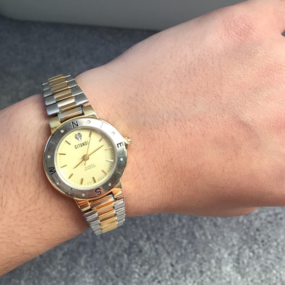 Gitano | Accessories | 2 Toned Gold And Silver Gitano Watch | Poshmark