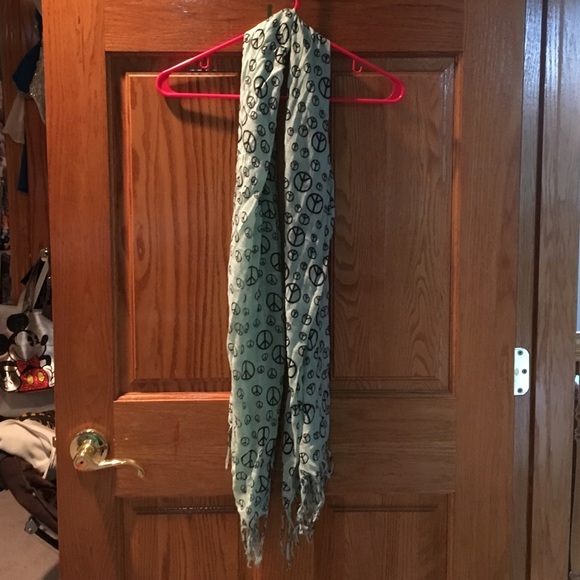 Accessories | Peace Sign Scarf | Poshmark