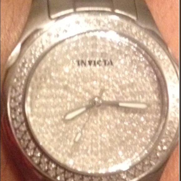 Accessories | Invicta Diamond Watch Excellent Condition | Poshmark