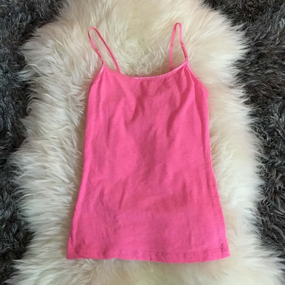 Tops | Barbie Pink Spaghetti Strap Tank | Poshmark