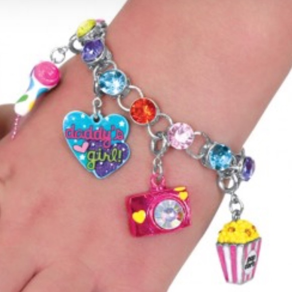 High IntenCity | Jewelry | Charm It Crystal Charm Bracelet | Poshmark