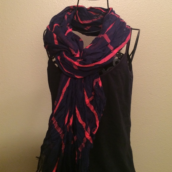 Accessories | Red And Blue Scarf | Poshmark