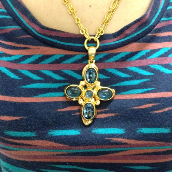 Brighton | Jewelry | Brighton Versailles Neptune Cross Necklace | Poshmark