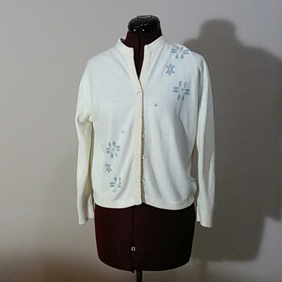 Sweaters | Vintage Snowflake Cardigan | Poshmark