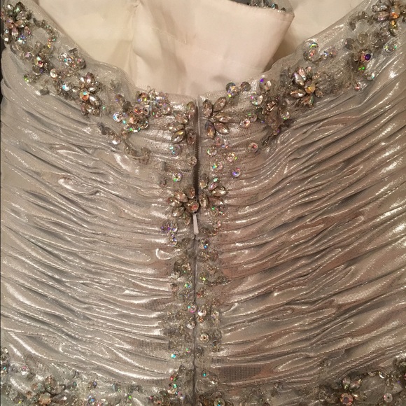 Party Time | Dresses | Silver Prom Dress Statement Dress | Poshmark