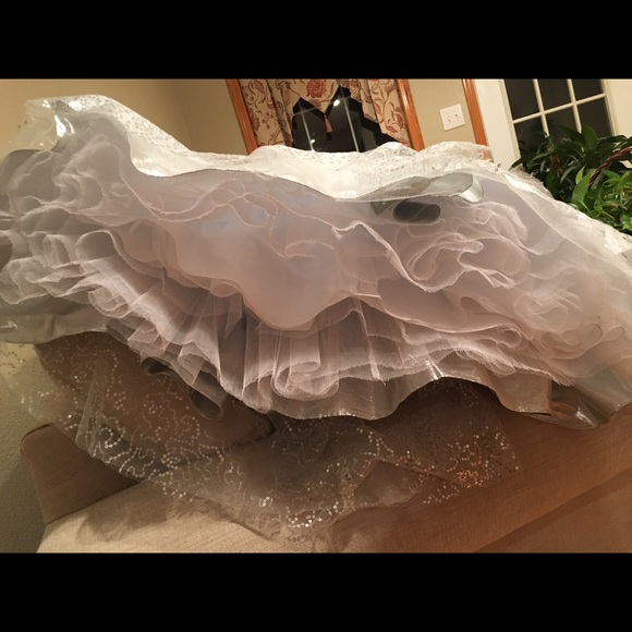Party Time | Dresses | Silver Prom Dress Statement Dress | Poshmark