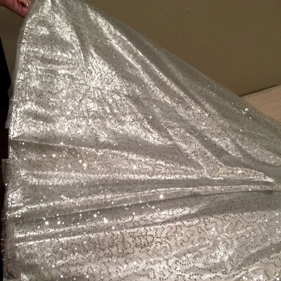 Party Time | Dresses | Silver Prom Dress Statement Dress | Poshmark