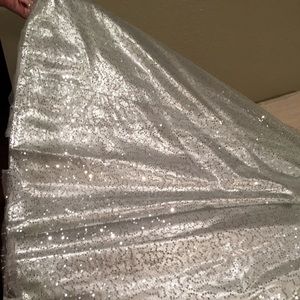 Party Time | Dresses | Silver Prom Dress Statement Dress | Poshmark