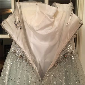 Party Time | Dresses | Silver Prom Dress Statement Dress | Poshmark