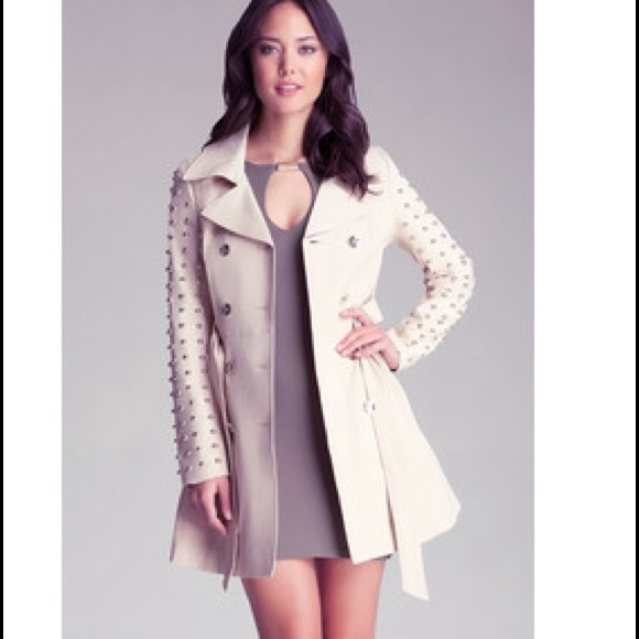 bebe | Jackets & Coats | Bebe Studded Trench Coat | Poshmark