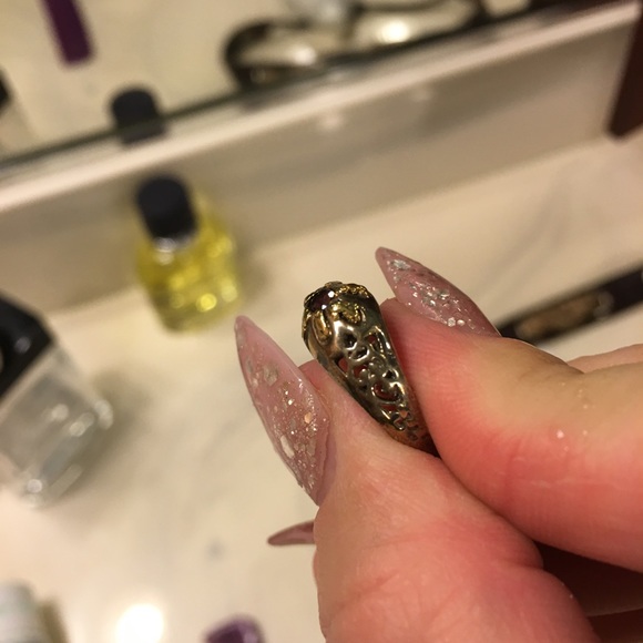 Custom | Jewelry | Streaking Silver Yellow Gold And Amethyst Ring ...