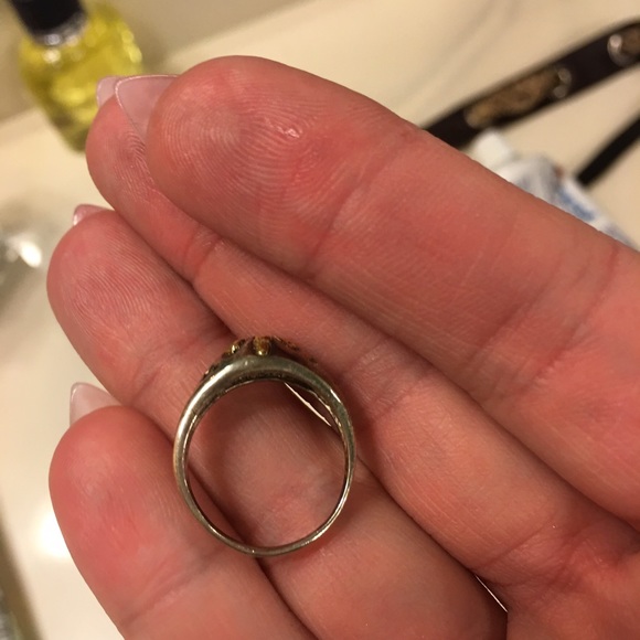 Custom | Jewelry | Streaking Silver Yellow Gold And Amethyst Ring ...