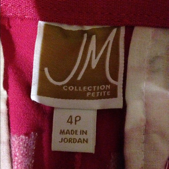 JM Collection | Pants & Jumpsuits | Nwt Pink Cropped Pants | Poshmark