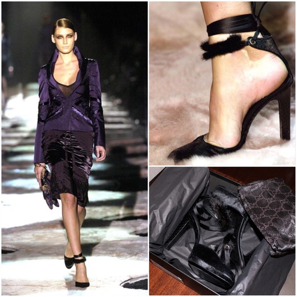 Gucci | Shoes | New Tom Ford Iconic Gucci Heels Minkpythonvelvet | Poshmark