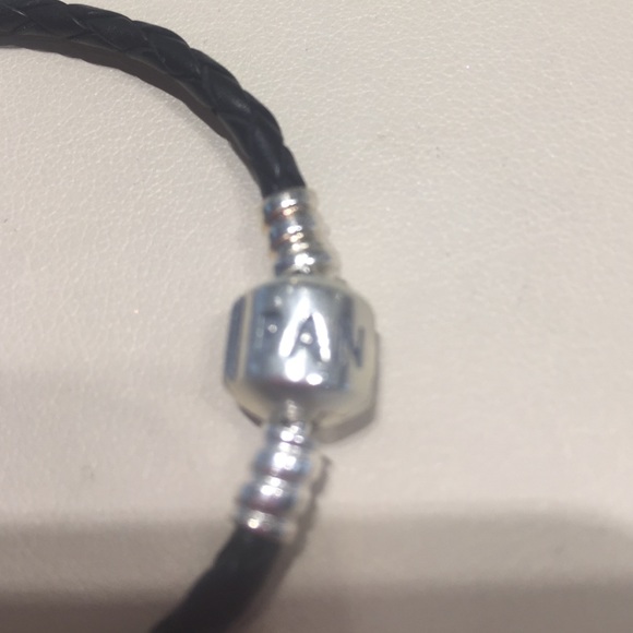 Pandora | Jewelry | Pandora Black Leather Bracelet | Poshmark