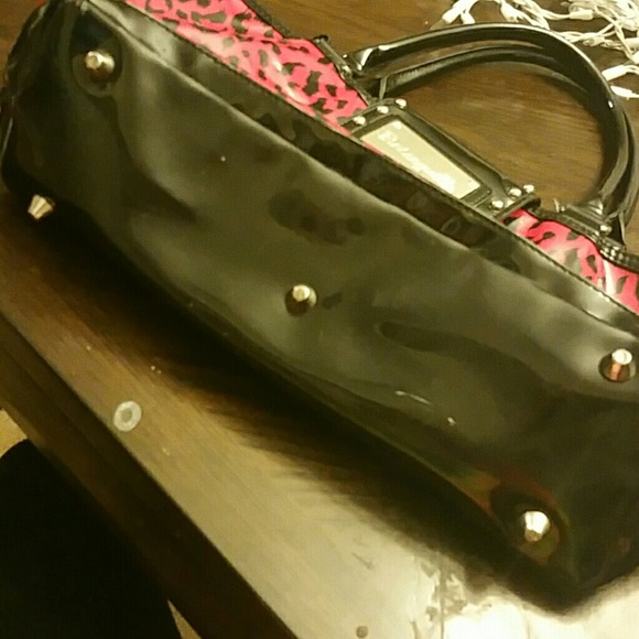 Betsey Johnson | Bags | Betsey Johnson Betseyville Hot Pink Leopard ...