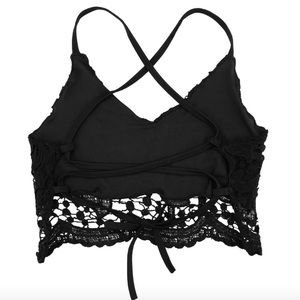 Boutique | Tops | New Black Lace Boho Top Bralette Retail Small | Poshmark