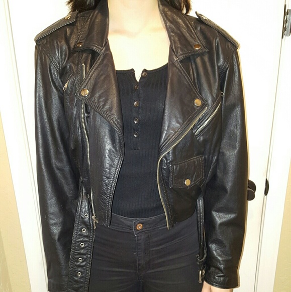 Chia | Jackets & Coats | Vintage Leather Jacket | Poshmark