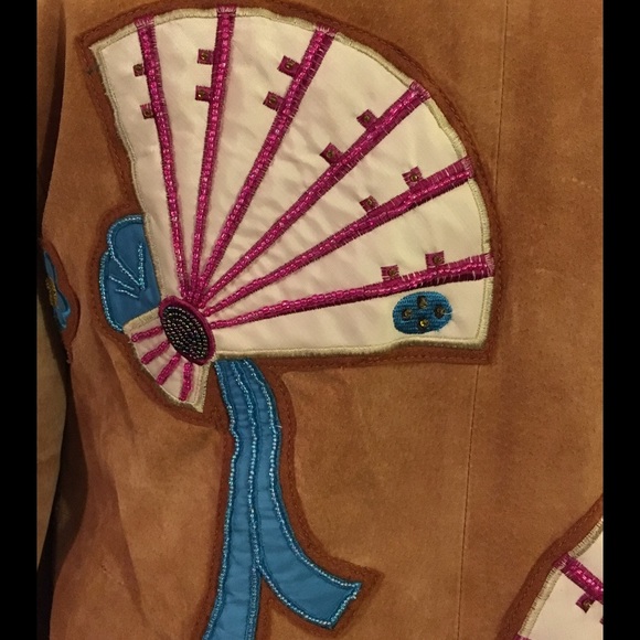 Impressions | Jackets & Coats | Impressions Tan Suede Far East Theme ...