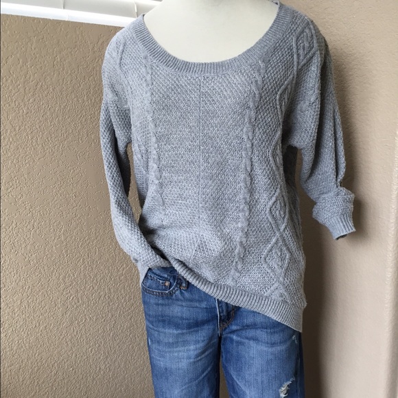 bebe | Sweaters | Bebe Boatneck Cableknit Sweater | Poshmark