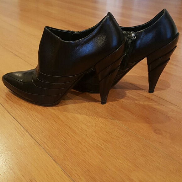 Miu Miu | Shoes | Vintage Miu Miu Black Leather Ankle Booties Authentic ...