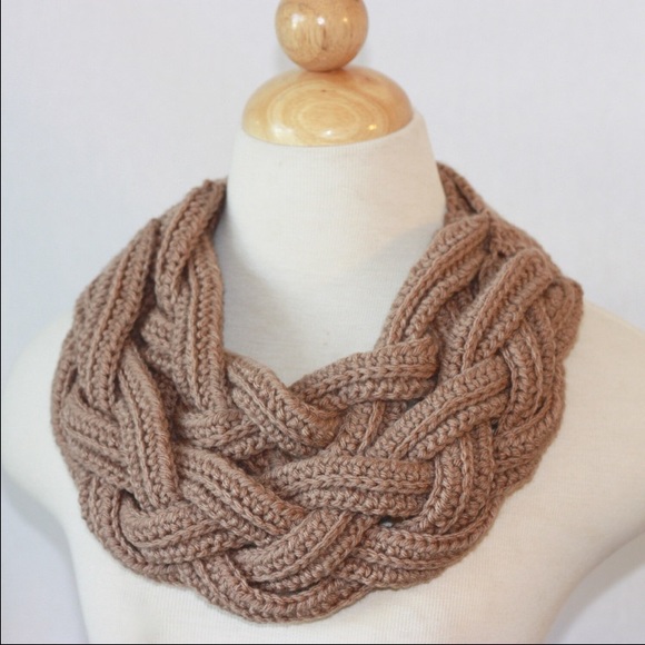 city willow | Accessories | Double Layer Braided Cowl | Poshmark
