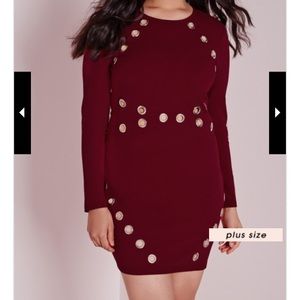 Dresses | Burgundy Body Con | Poshmark