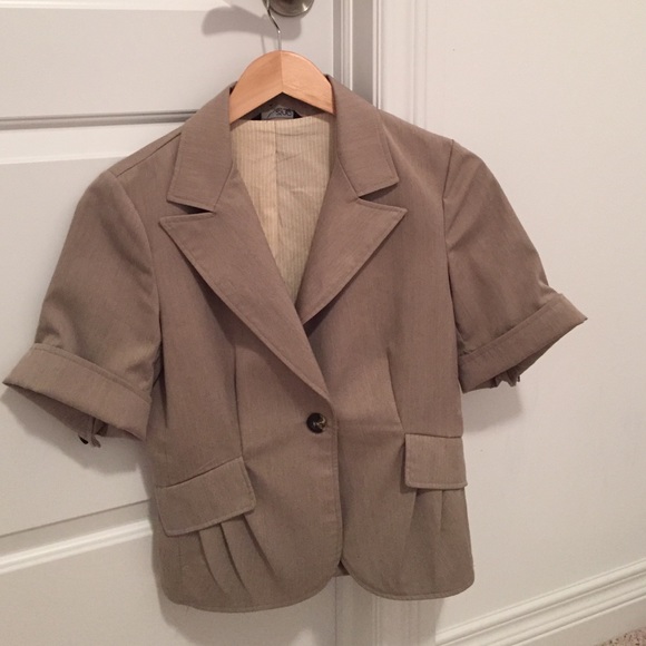 zinc | Jackets & Coats | Taupe 34 Length Business Jacket | Poshmark