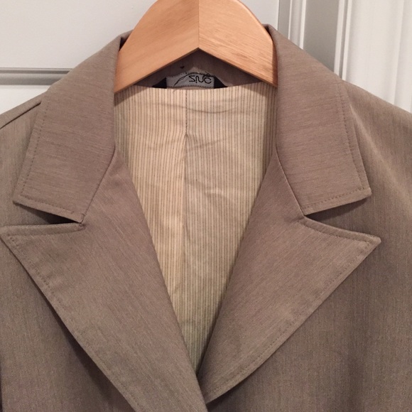 zinc | Jackets & Coats | Taupe 34 Length Business Jacket | Poshmark