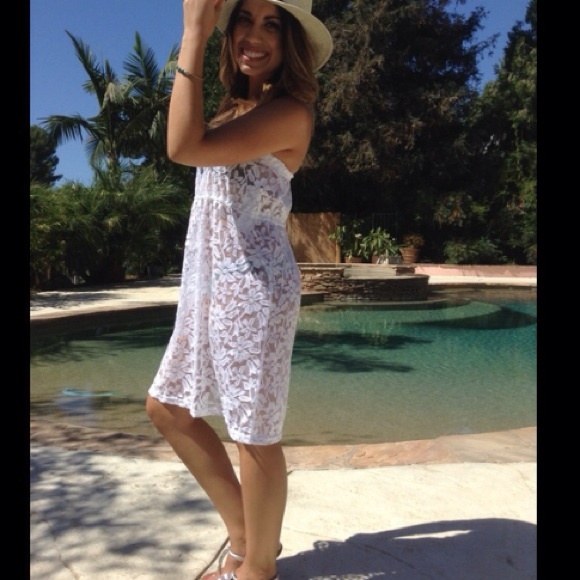 Swim | Hpwhite Lace Beach Cover Up | Poshmark