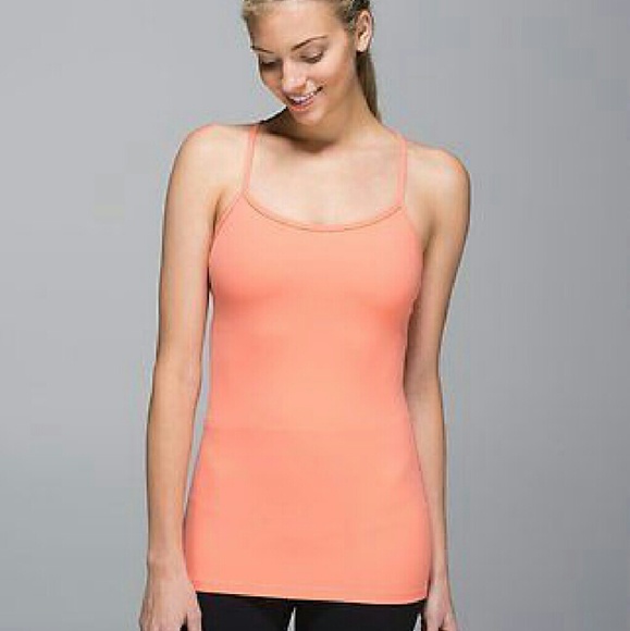 Lululemon Power Y Tank- Peach - Gem