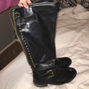 Forever 21 | Shoes | Tall Black Riding Boots | Poshmark