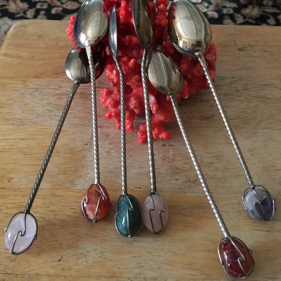 Coloctable | Jewelry | Antique Collectable Gem Stone Bundle Spoons ...